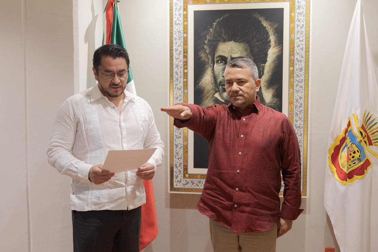 El secretario general de gobierno, Ludwig Marcial Reynoso Núñez realizó ...